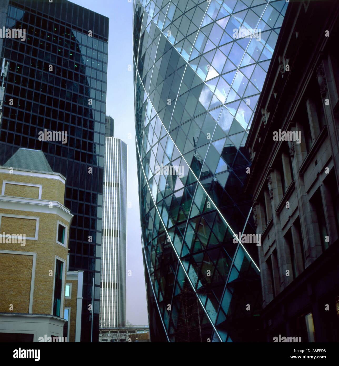 Swiss gerkin in city london hi-res stock photography and images - Alamy