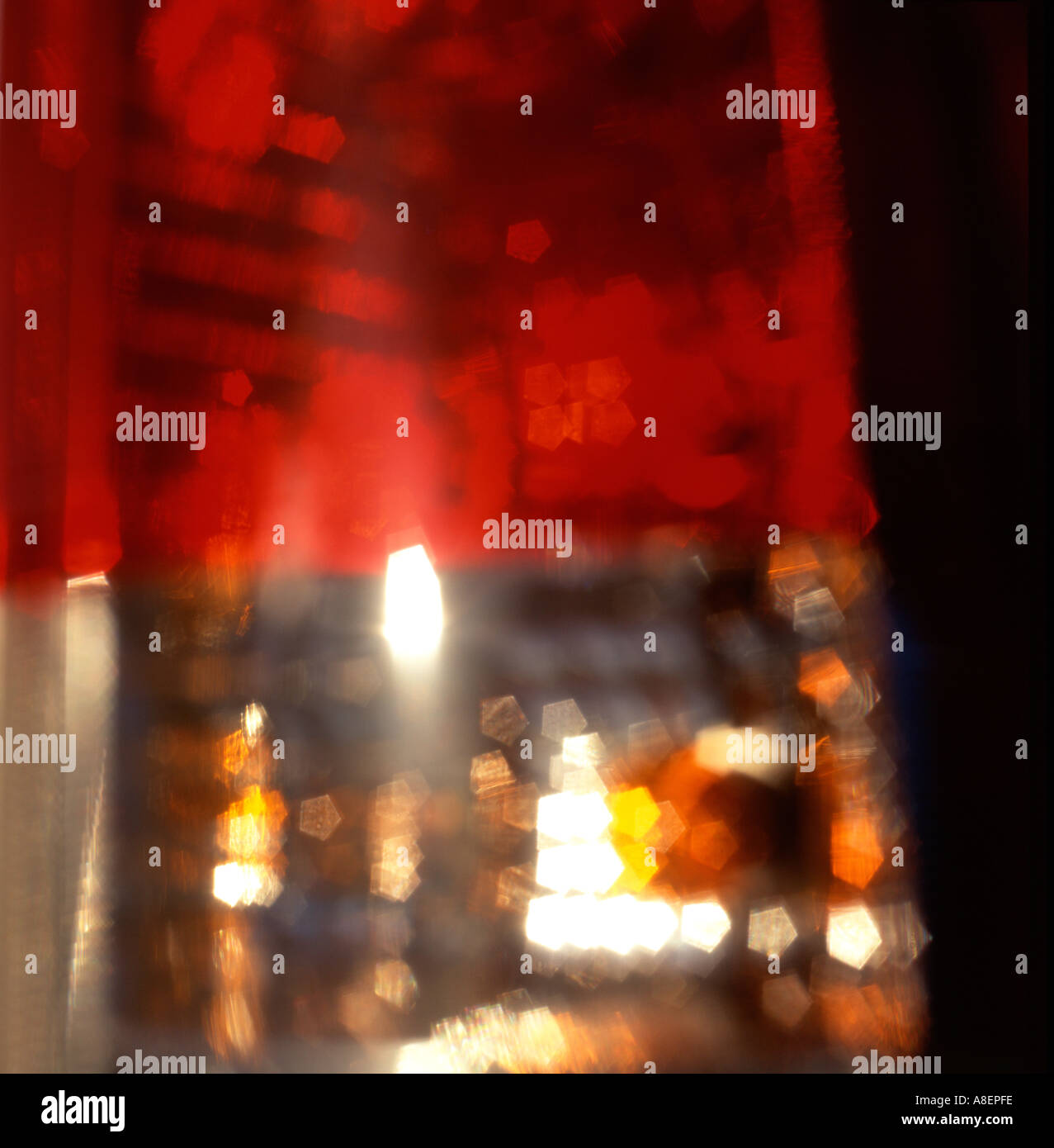 Red and amber light fractals Stock Photo - Alamy