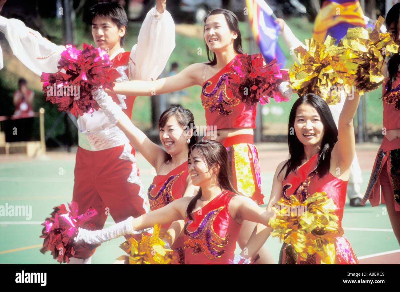 Asian University Cheerleaders Taiwan Republic of China Stock Photo - Alamy