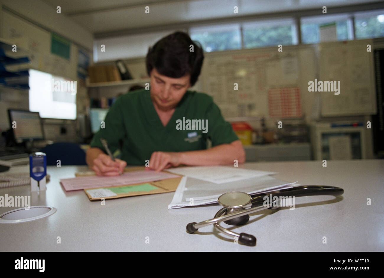 Nurse Writing Nhs High Resolution Stock Photography and Images - Alamy