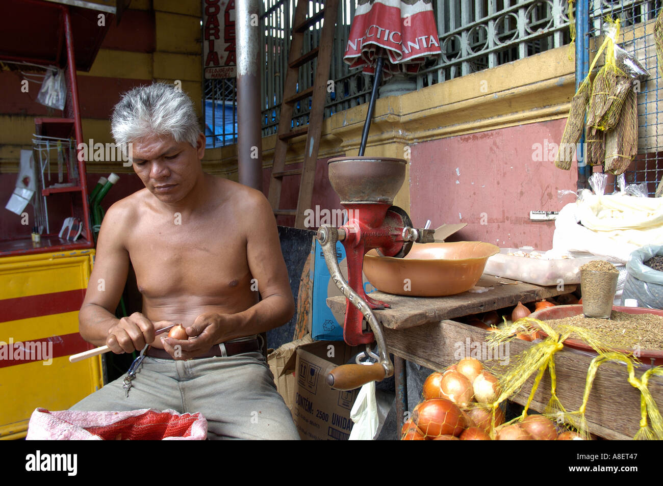 Image of a man at work Stock Photo - Alamy