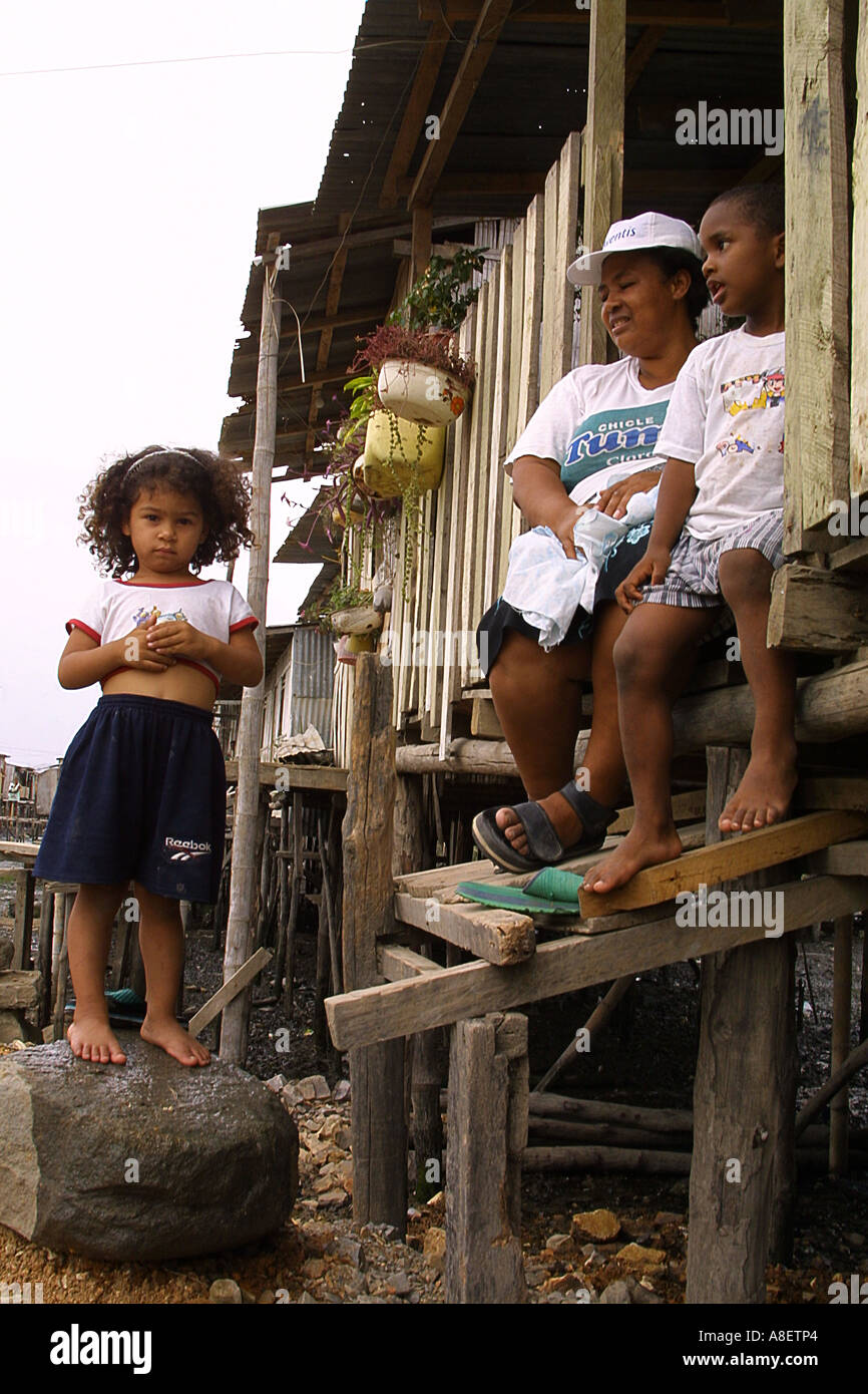 Crowded living quarters Ecuador. guayaquil Stock Photo - Alamy