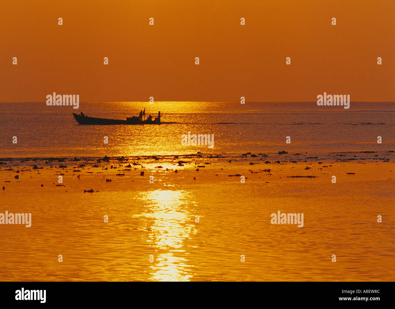 Maldives islands Indian ocean Baa atoll boat sunset Stock Photo - Alamy