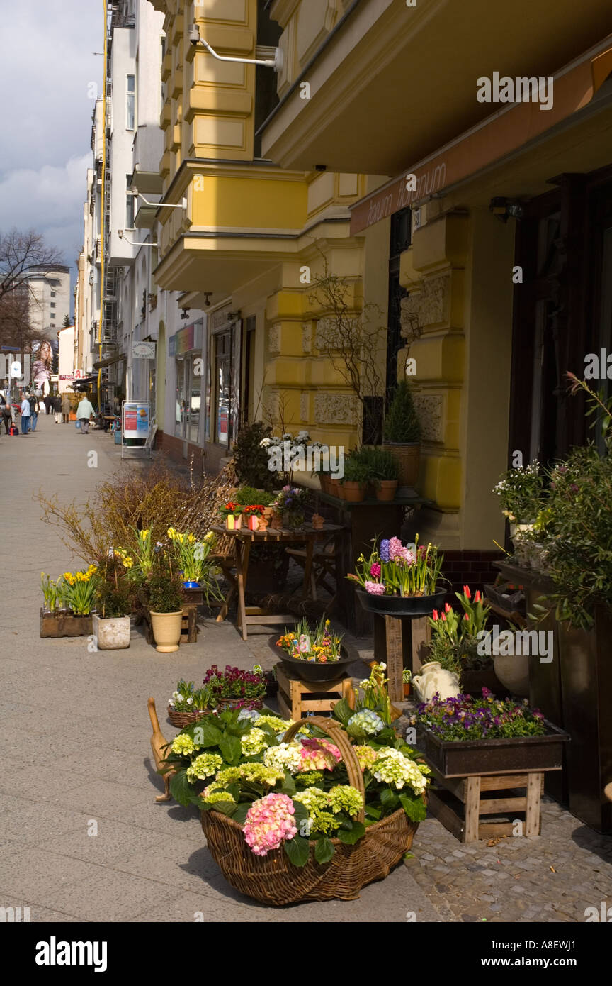 Flower shop in Charlottenburg Berlin Germany EU Stock Photo - Alamy