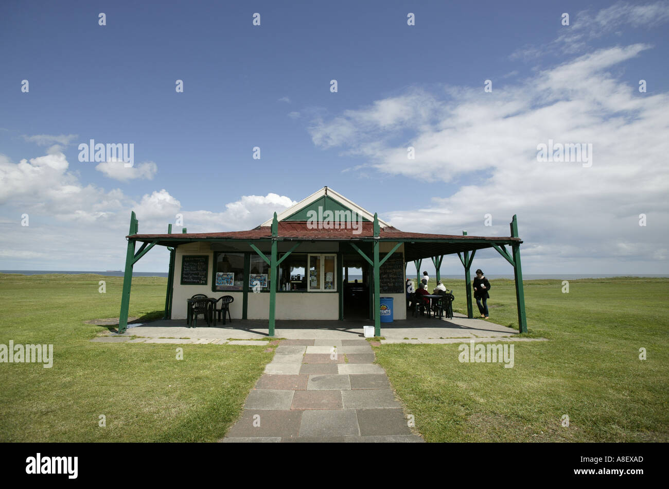The Stray Cafe in the North Yorkshire town of Redcar Stock Photo - Alamy