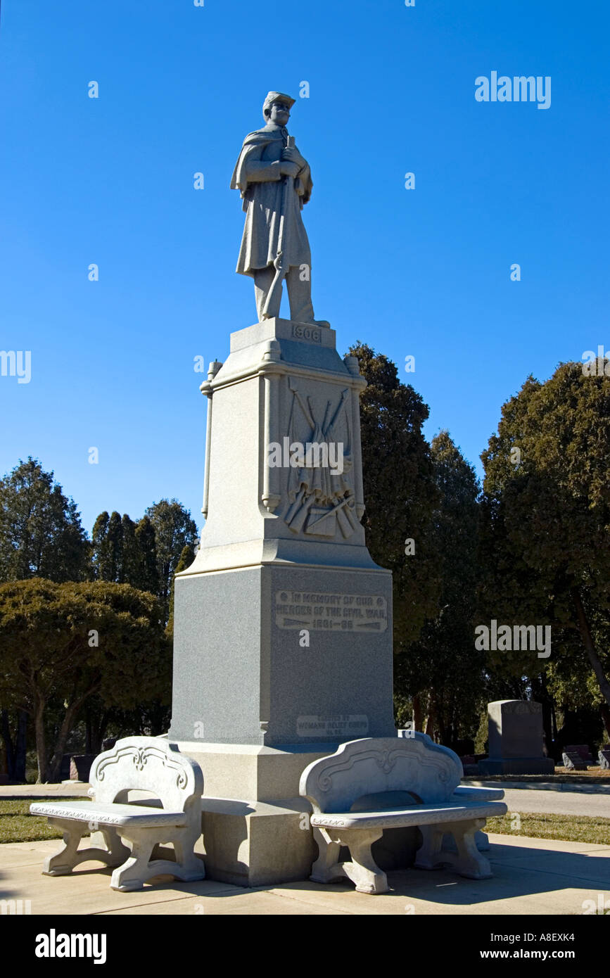 American civil war statue hi-res stock photography and images - Alamy