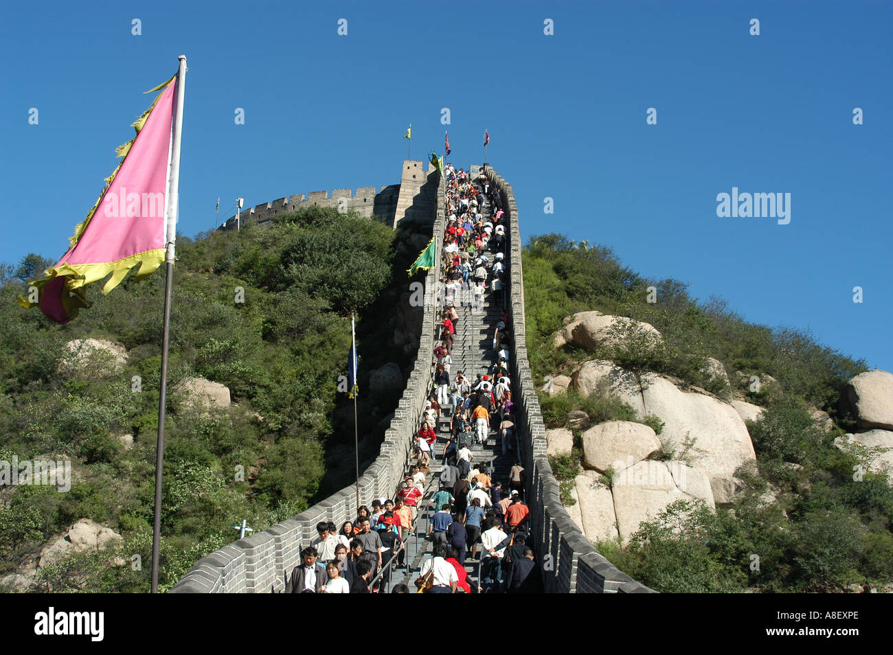 crowds on the great wall Beijing China Stock Photo - Alamy