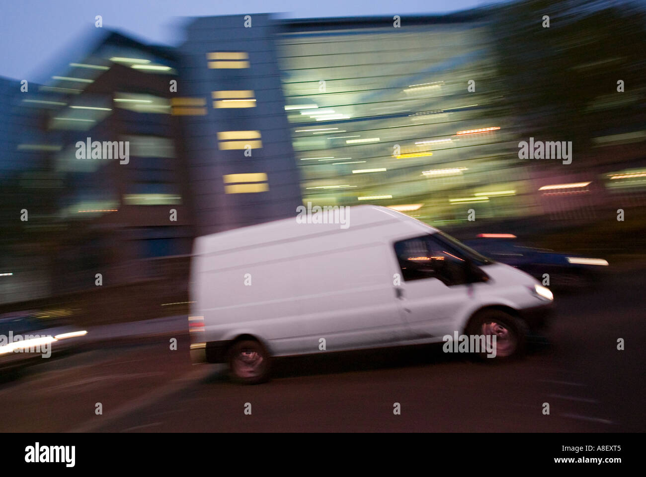 White van speed in evening hi-res stock photography and images - Alamy
