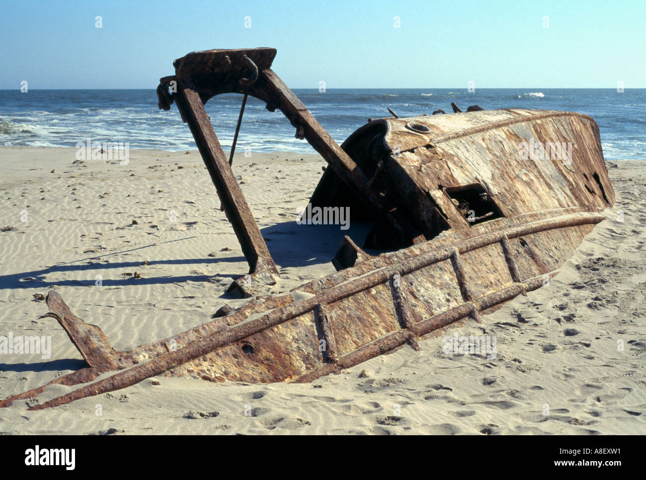 Wrecked ship, Skeleton Coast, Namibia, Africa Stock Photo - Alamy