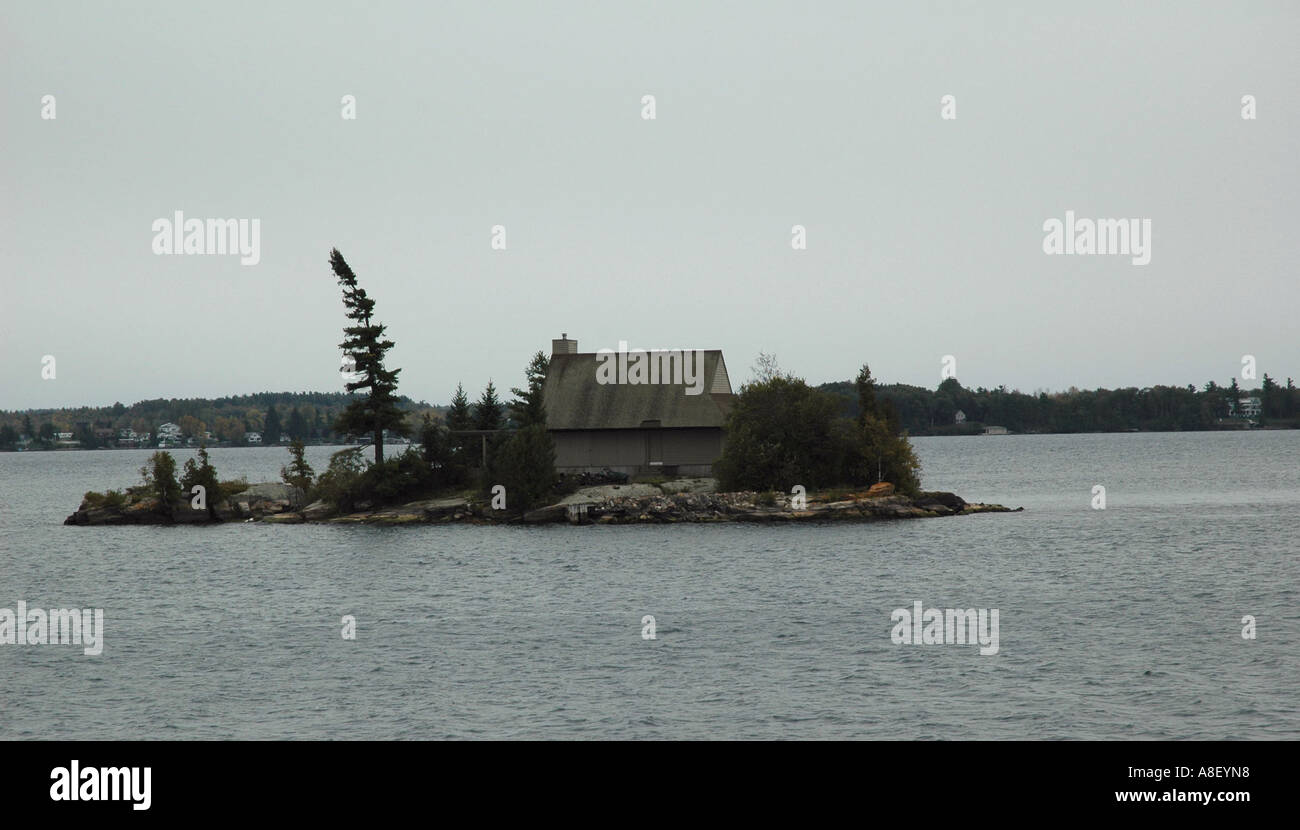 Smallest inhabited island of the 1,000 islands area of the St Lawrence ...