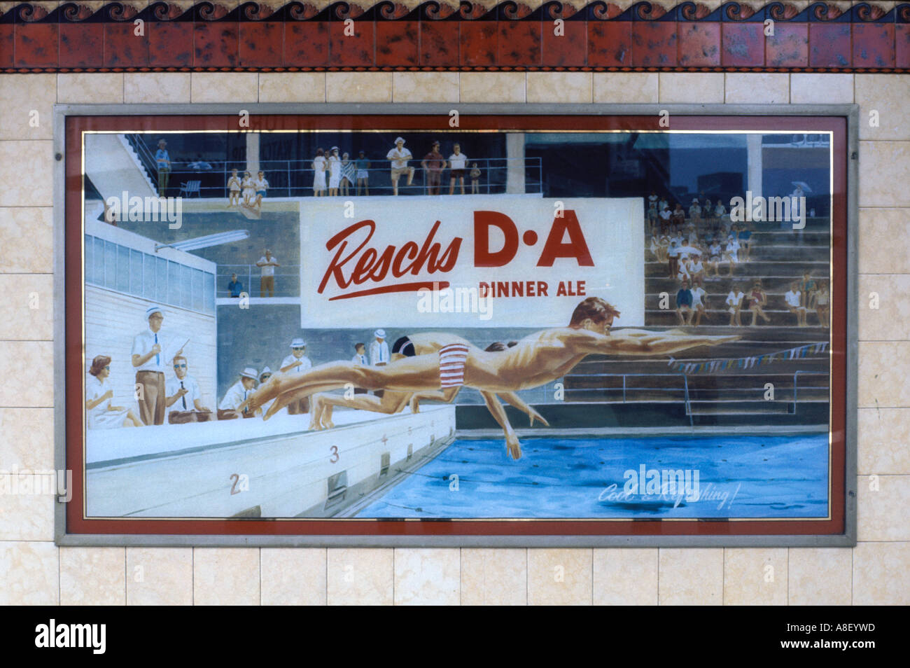 Beer advertisement 1950s hi-res stock photography and images - Alamy