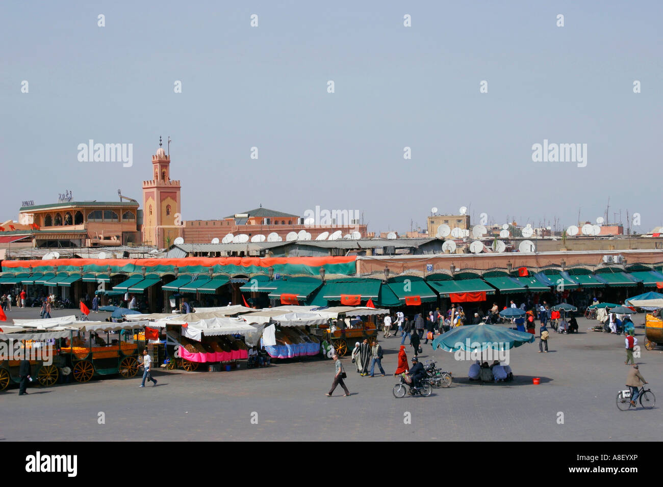 Marrakech Souk skyline Stock Photo - Alamy