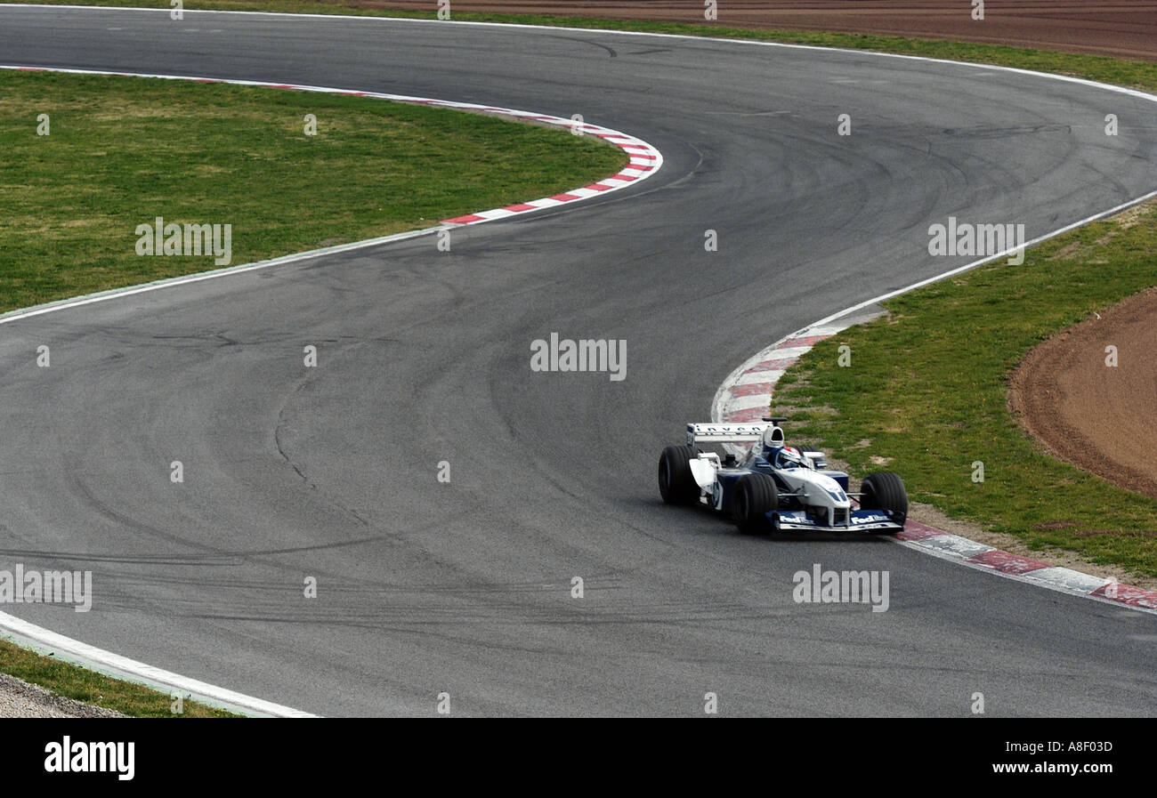 Williams BMW Formula 1 racing car on a track with curves Stock Photo ...