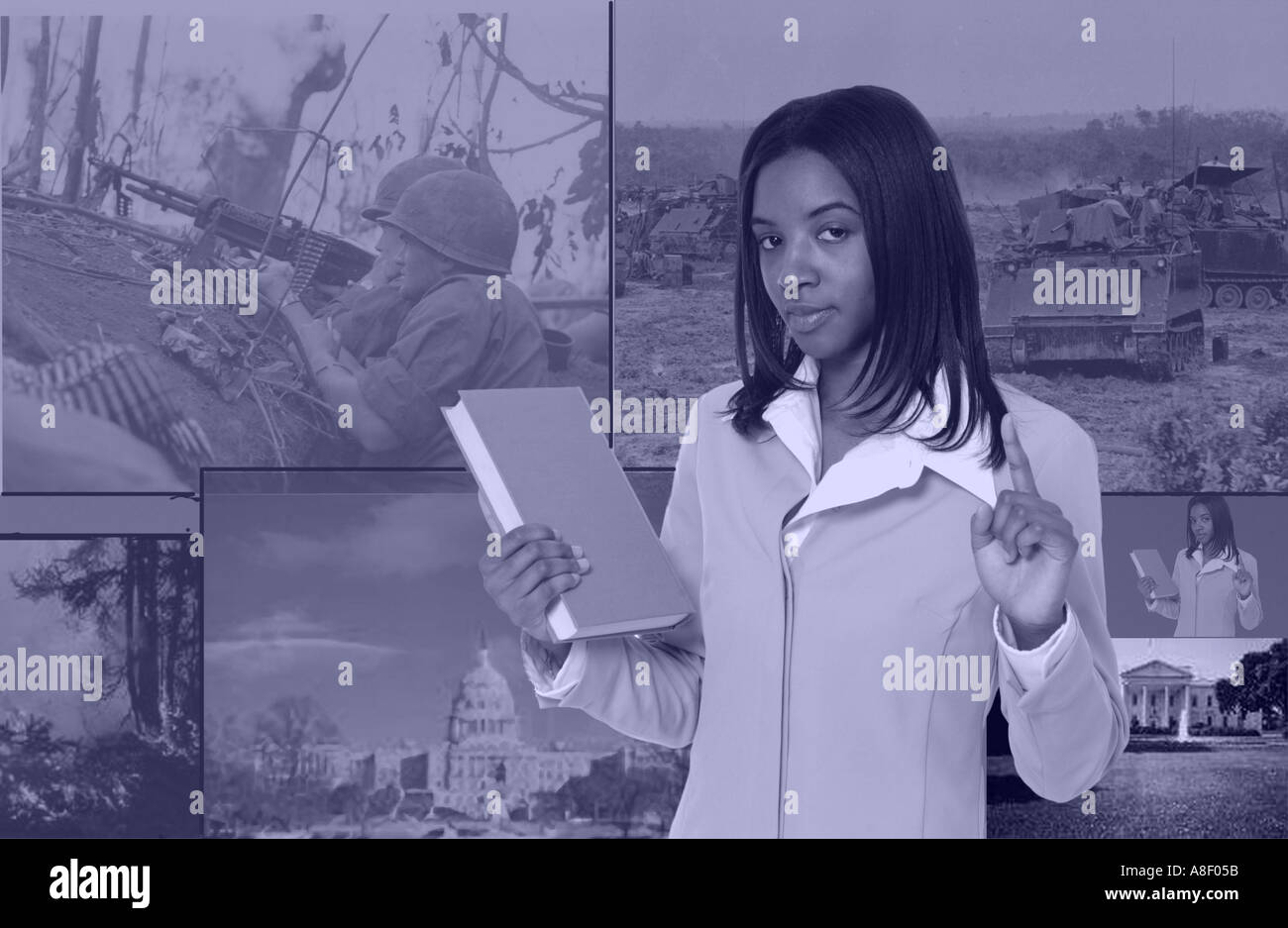 Young Black female history teacher passionately engaging with students ...