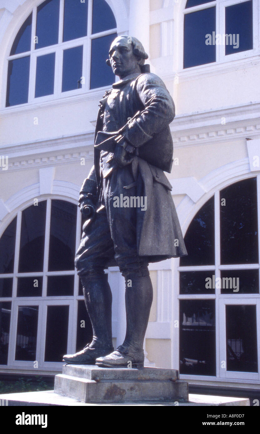 Malaysia Penang Statue of Francis Light in Georgetown Stock Photo - Alamy
