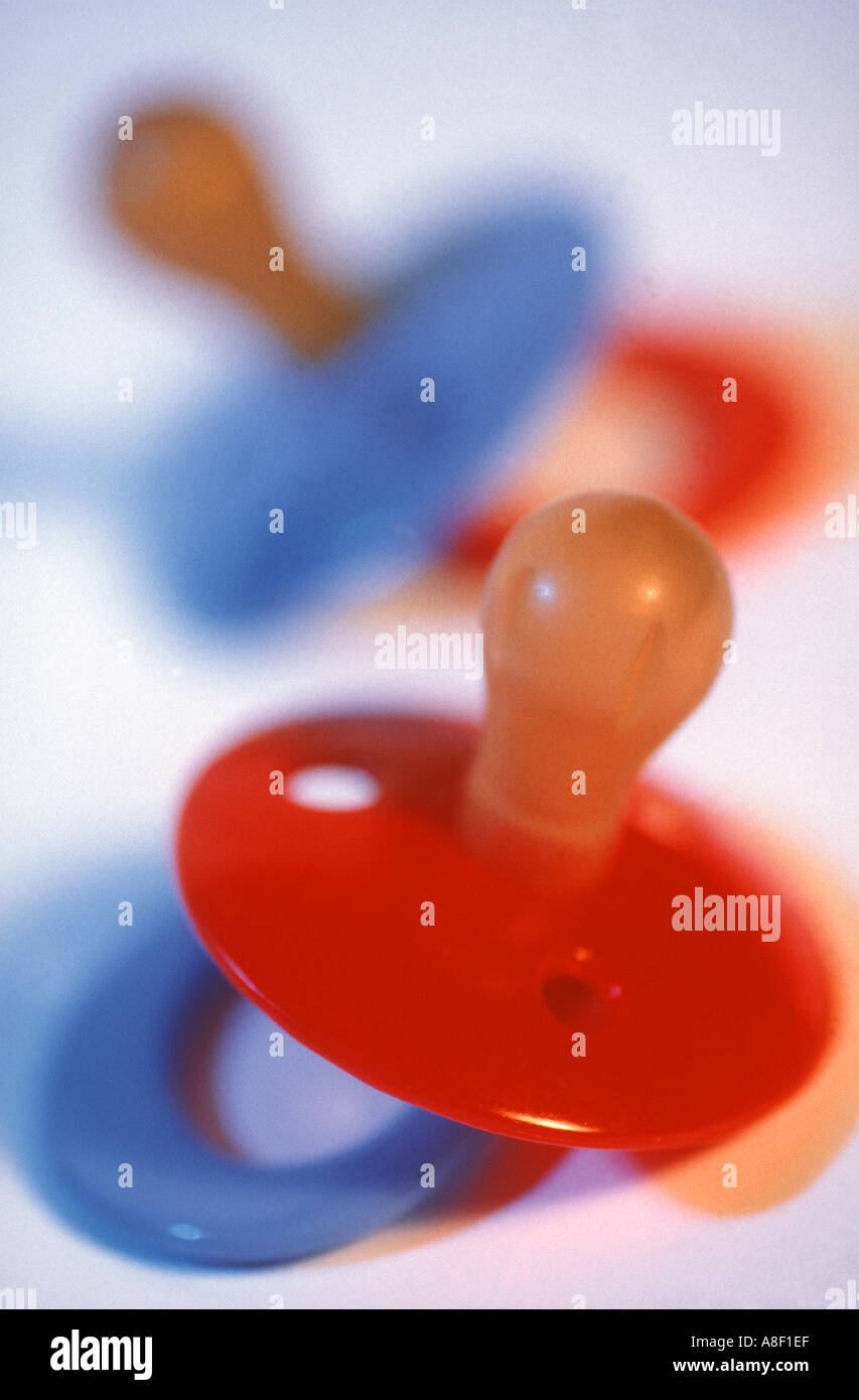 Two pacifiers nobody hi-res stock photography and images - Alamy