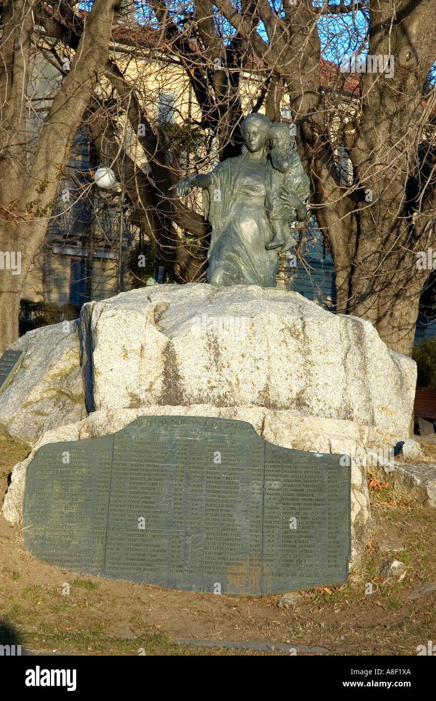 pallanza war memorial - italy Stock Photo - Alamy