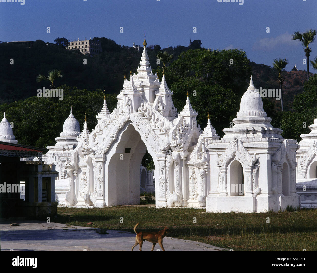 geography / travel, Burma, Mandalay, Kuthodaw Pagoda, overview, view ...
