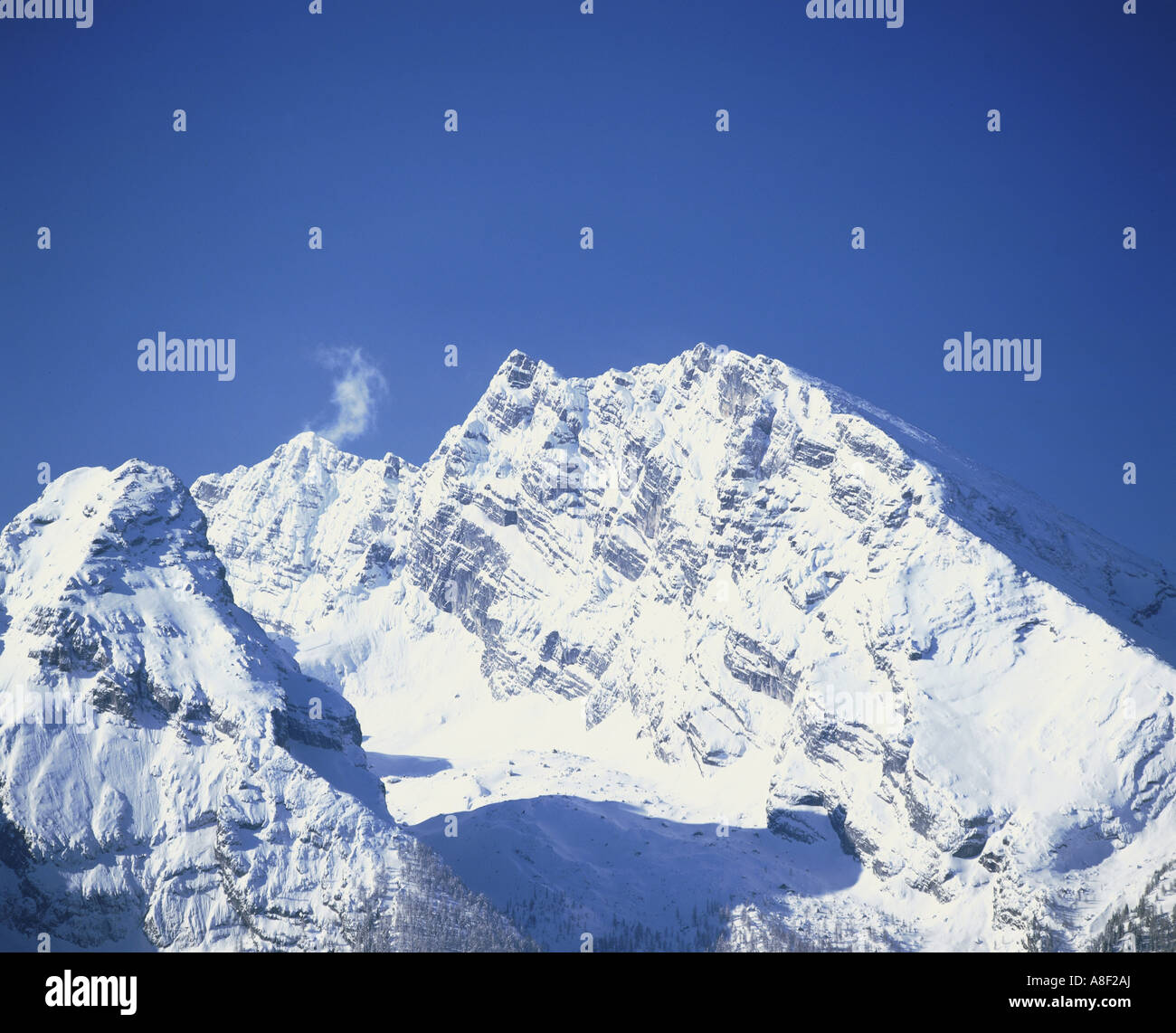 geography / travel, mountains, Germany, Bavaria, Watzmann in winter ...