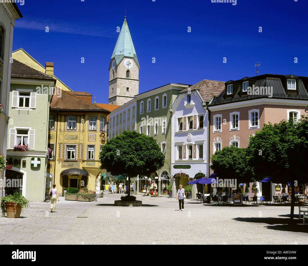 geography / travel, Germany, Bavaria, Bad Reichenhall, squares, town ...
