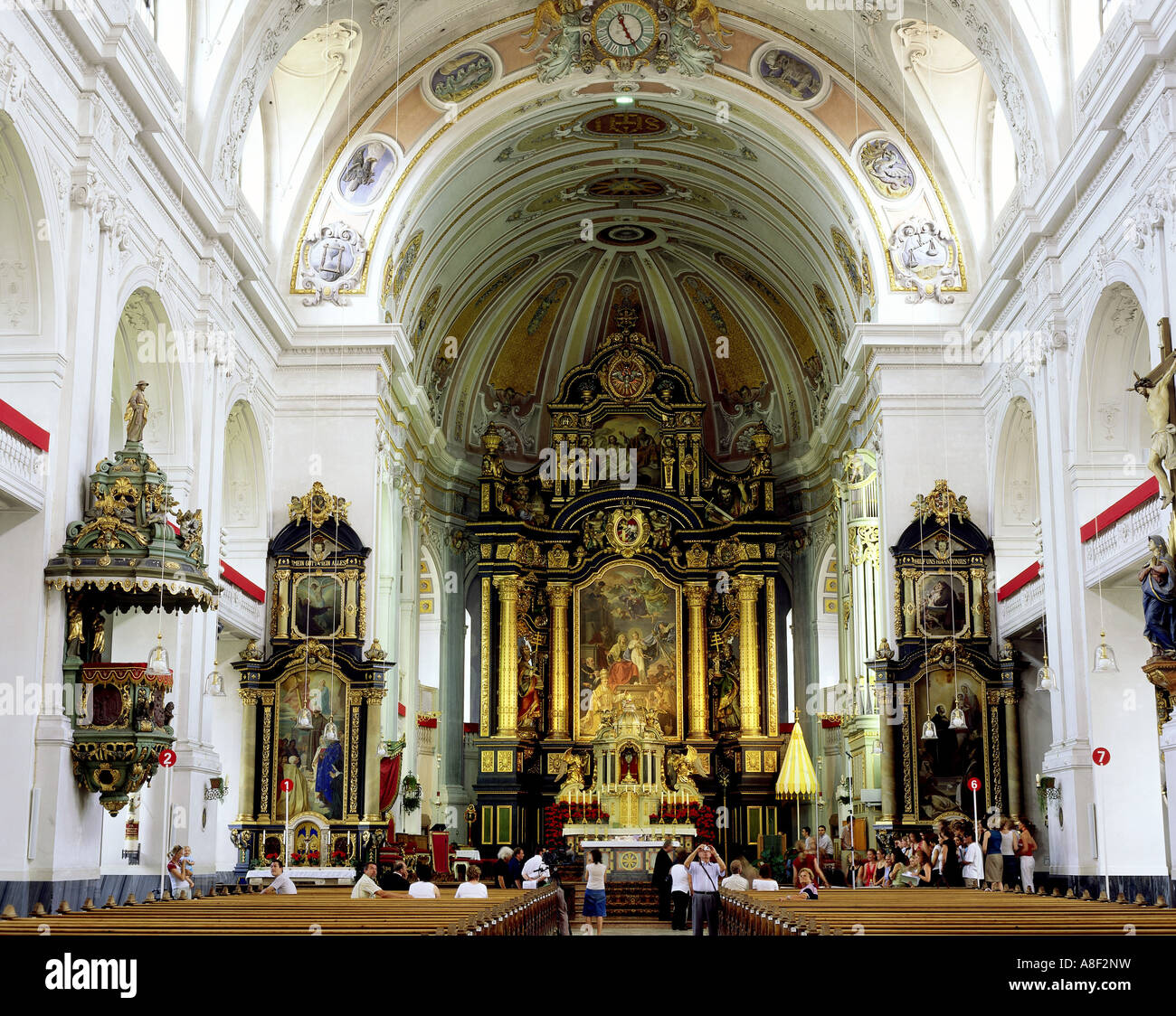 geography / travel, Germany, Bavaria, Altötting, churches, Basilica St ...