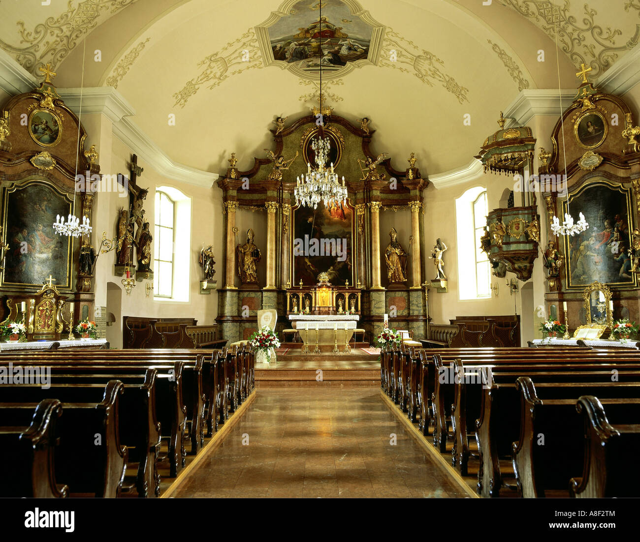 geography / travel, Austria, Salzburg, St. Gilgen, churches, parish ...