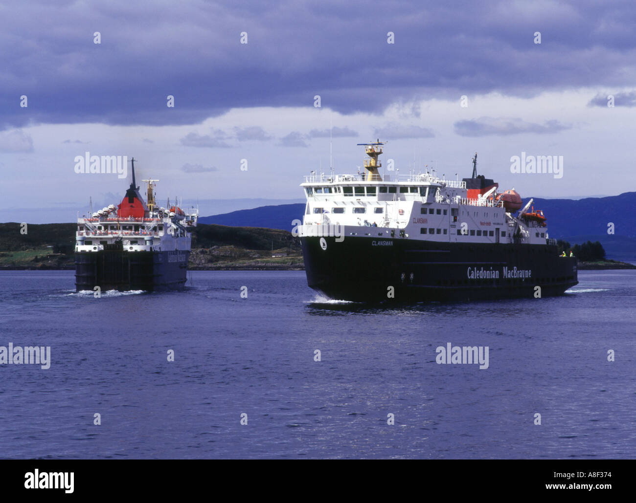 dh OBAN ARGYLL Calmac ferries Isle of Mull and Clansman in Oban Bay ...