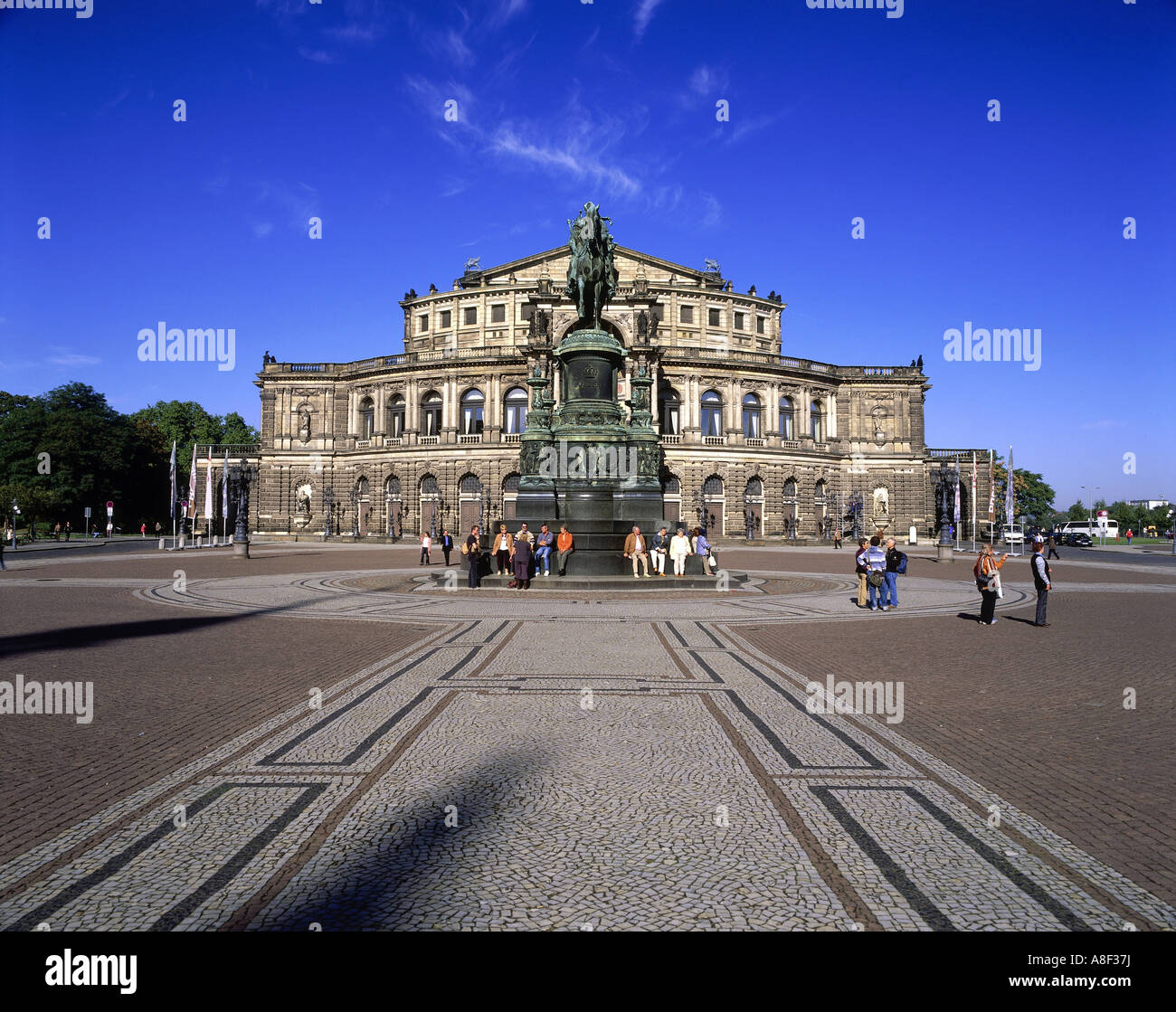 geography / travel, Germany, Saxony, Dresden, squares, theatre square ...
