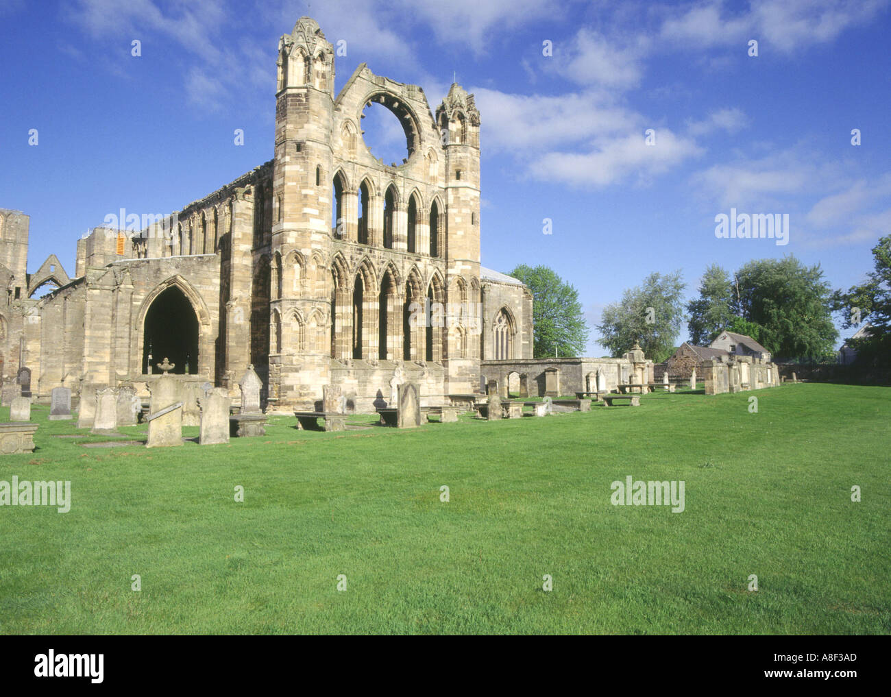 dh Elgin cathedral ELGIN MORAY East wall ruins building ruin ruined ...