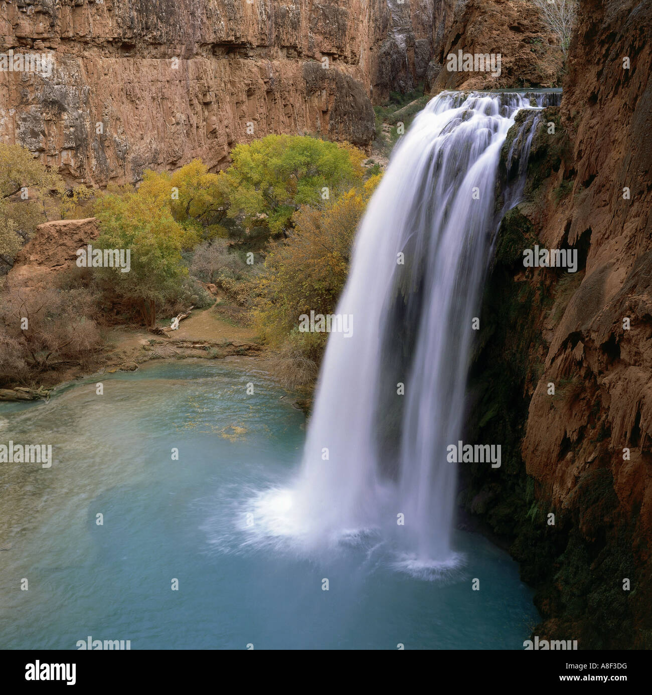 geography / travel, USA, Arizona, Havasupai Reservation, Havasu falls ...