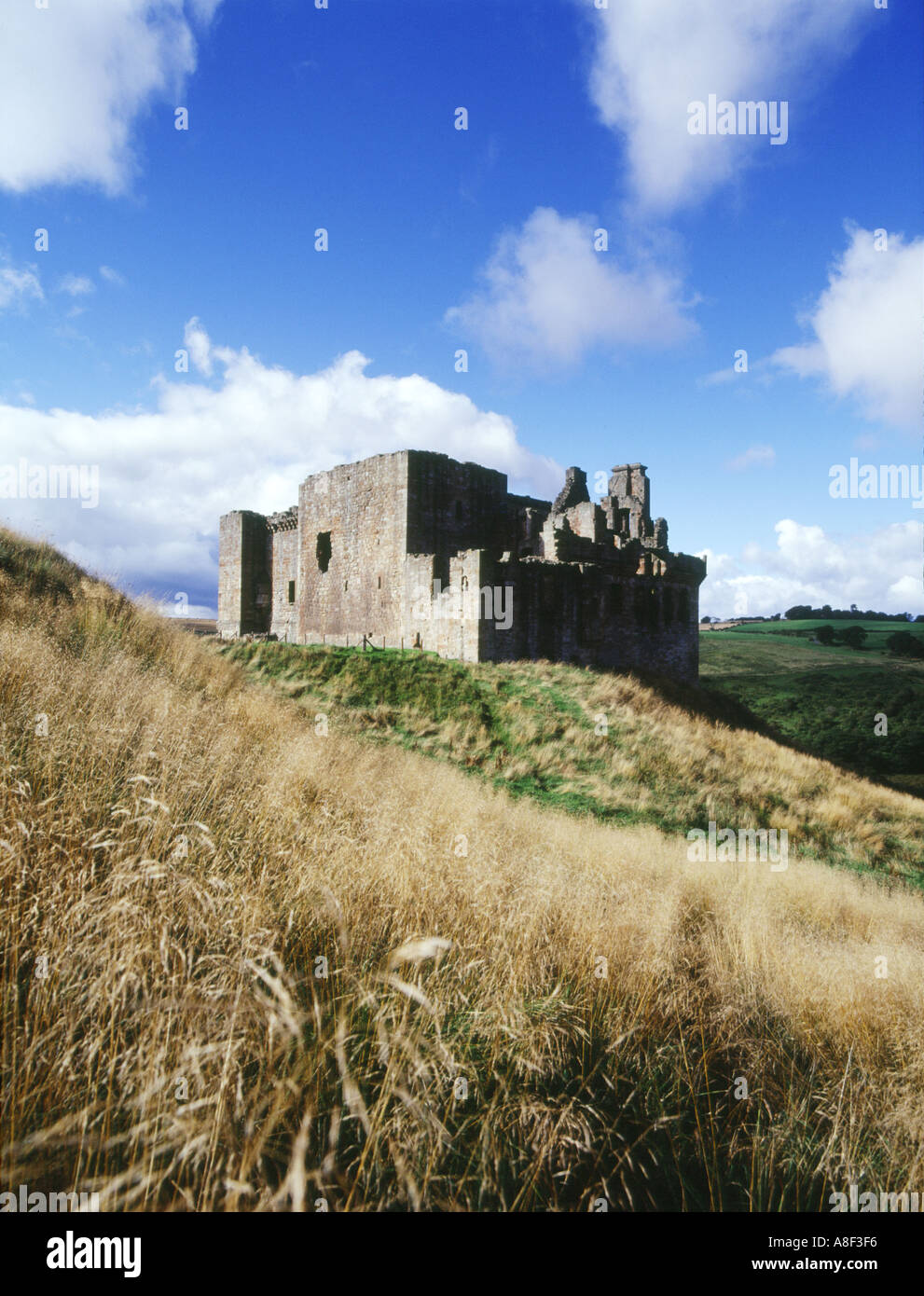 dh Crichton Castle CRICHTON LOTHIAN Scottish Castle ruins and valley ...