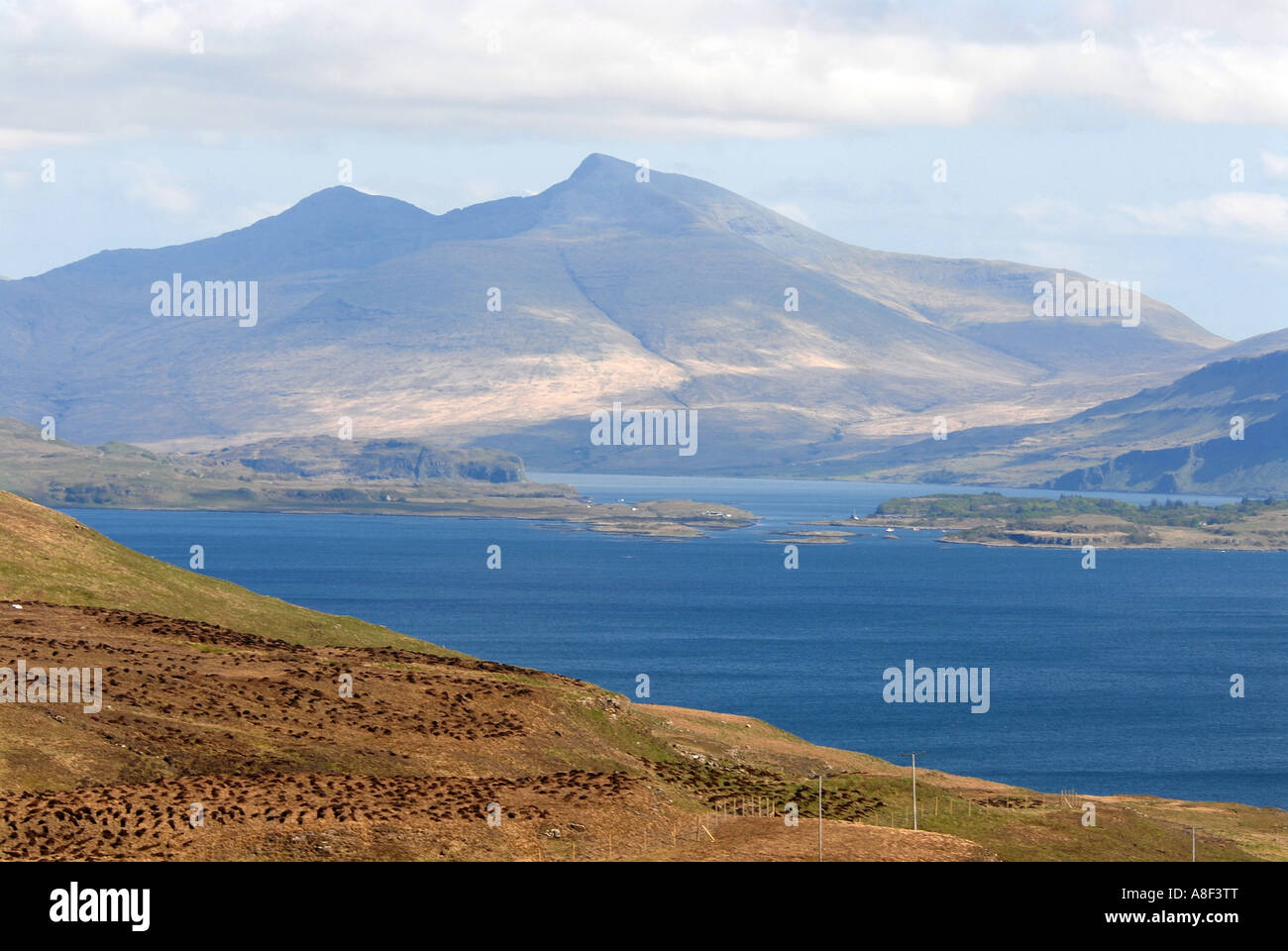Ben More the highest mountain on the Isle of Mull at 966 meters and ...