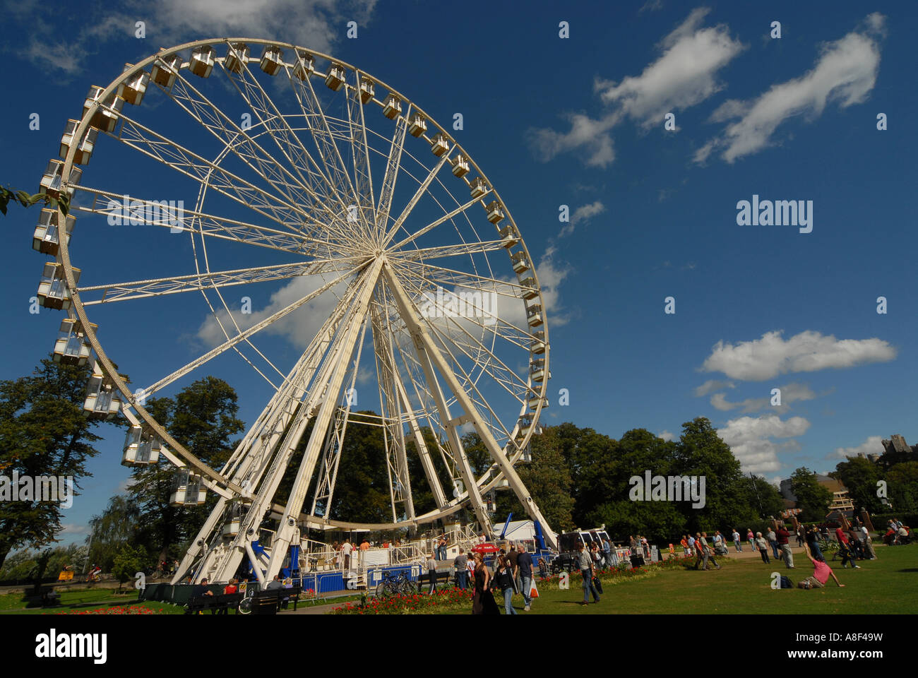 The Ferris Wheel, a summer attraction for visitors to take a bird's eye ...
