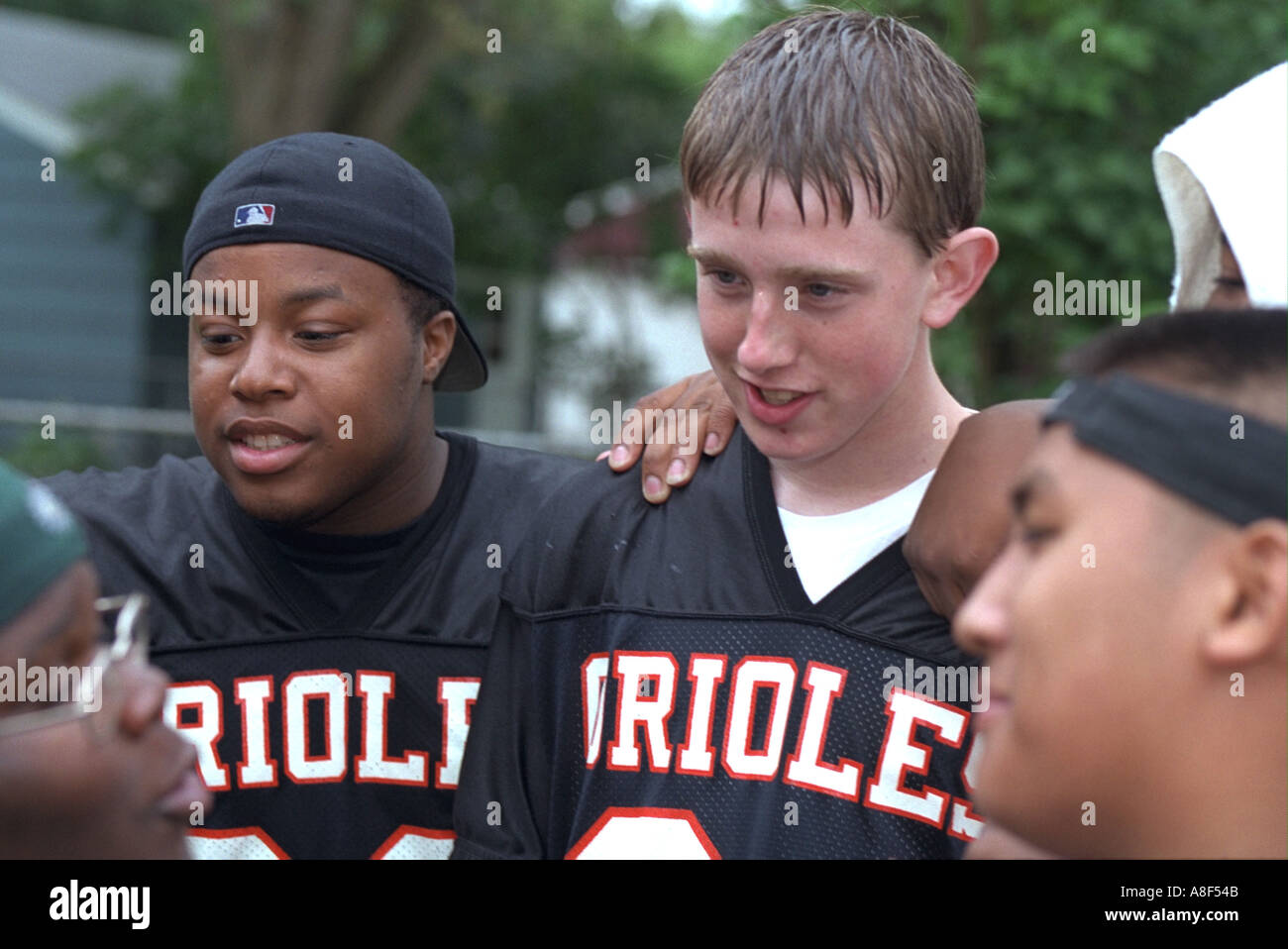 Football team age 16 participating in the Parktacular Parade. St Louis ...