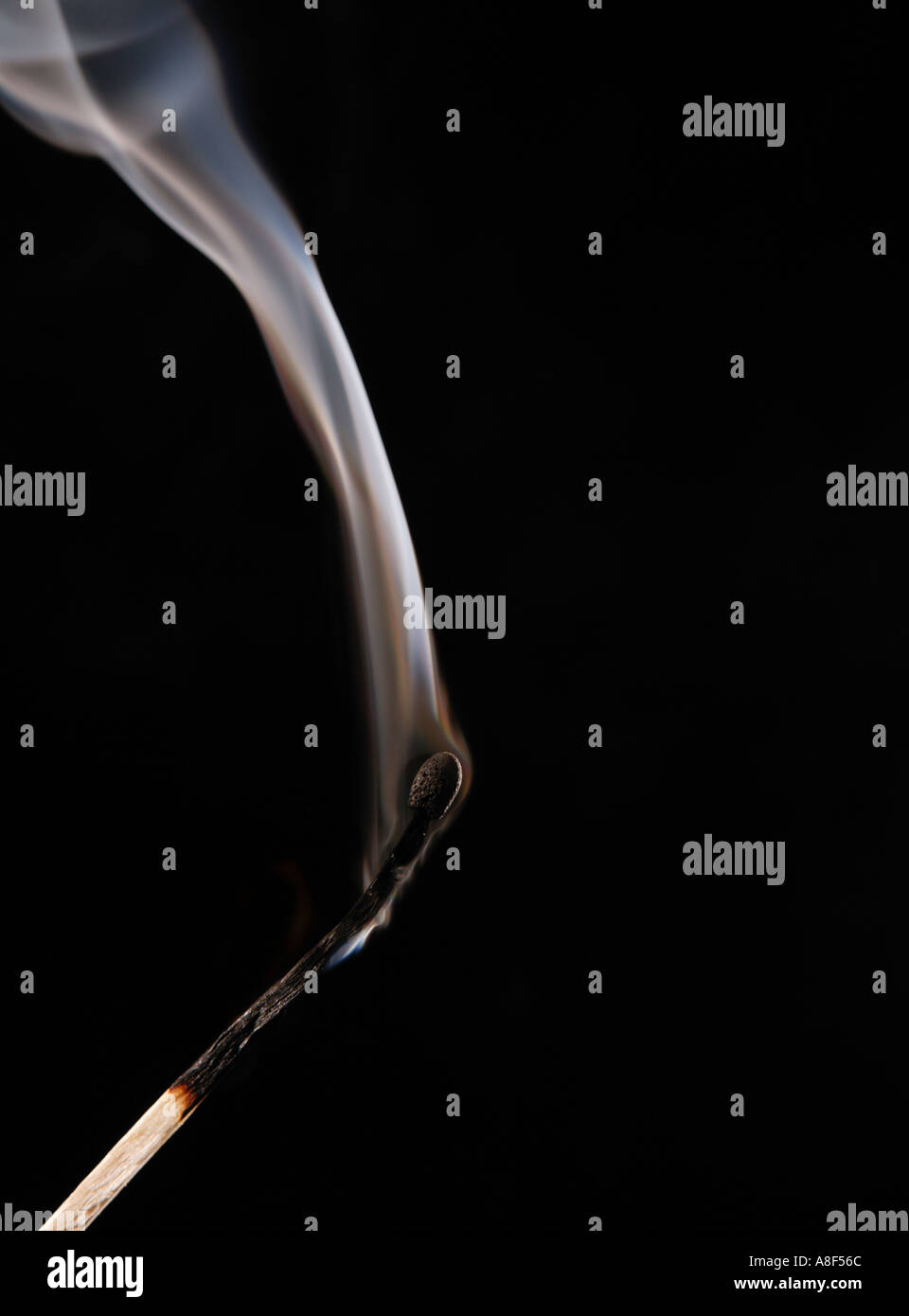 Black match stick igniting burning hi-res stock photography and images ...