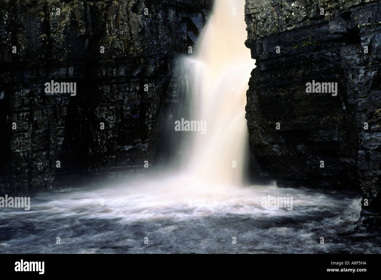 High Force waterfall Stock Photo - Alamy
