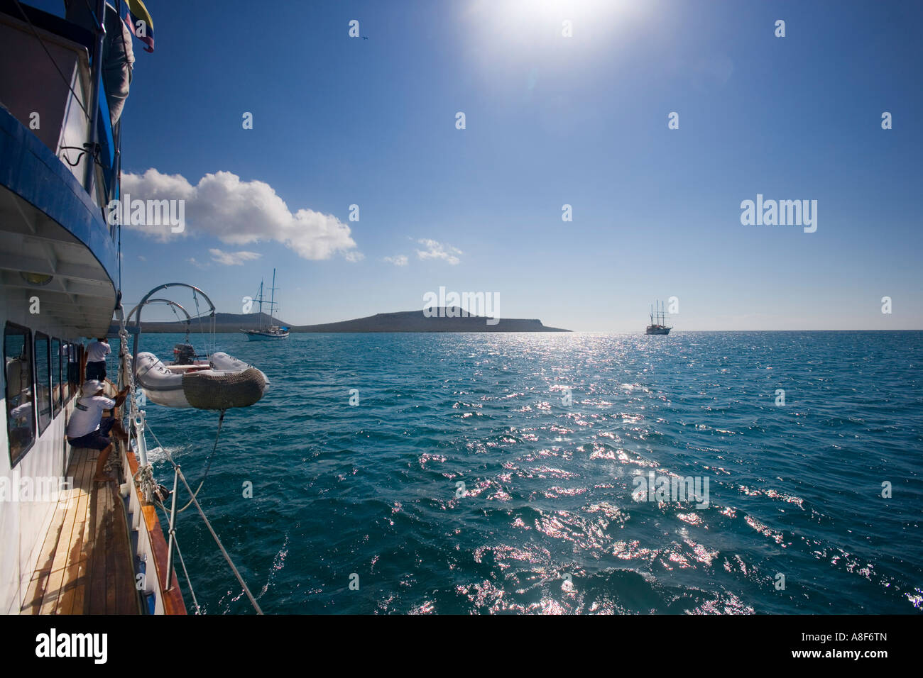 Motor Sailing Boat Cachalote in the Galapagos Archipelago Pacific Ocean ...