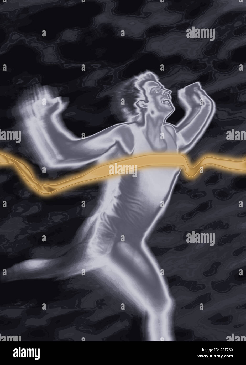 Breaking winning tape hi-res stock photography and images - Alamy