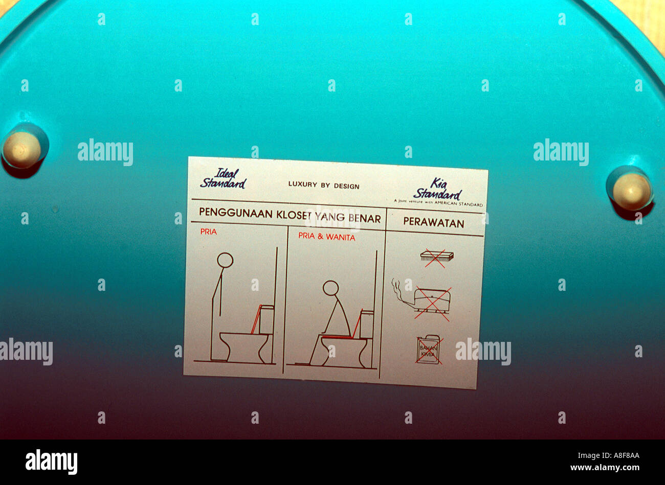 Instructions toilet hi-res stock photography and images - Alamy