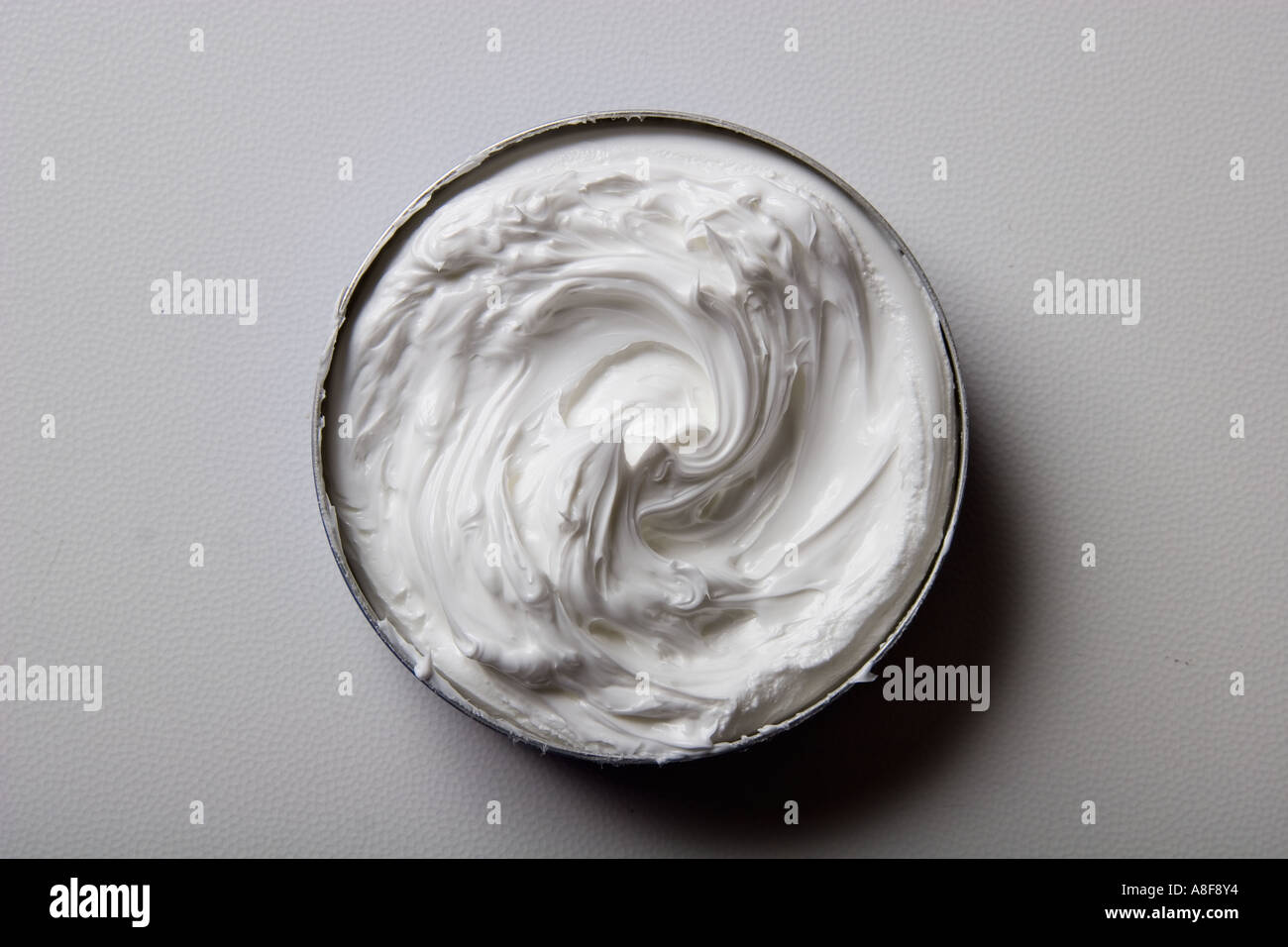 body cream, jar, blue, white, close up, white background, moisturizer ...