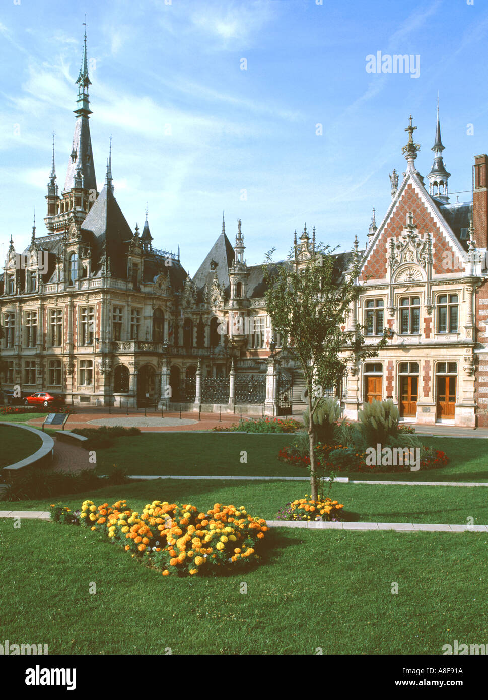 The 19th century Benedictine Palace at Fécamp Stock Photo - Alamy