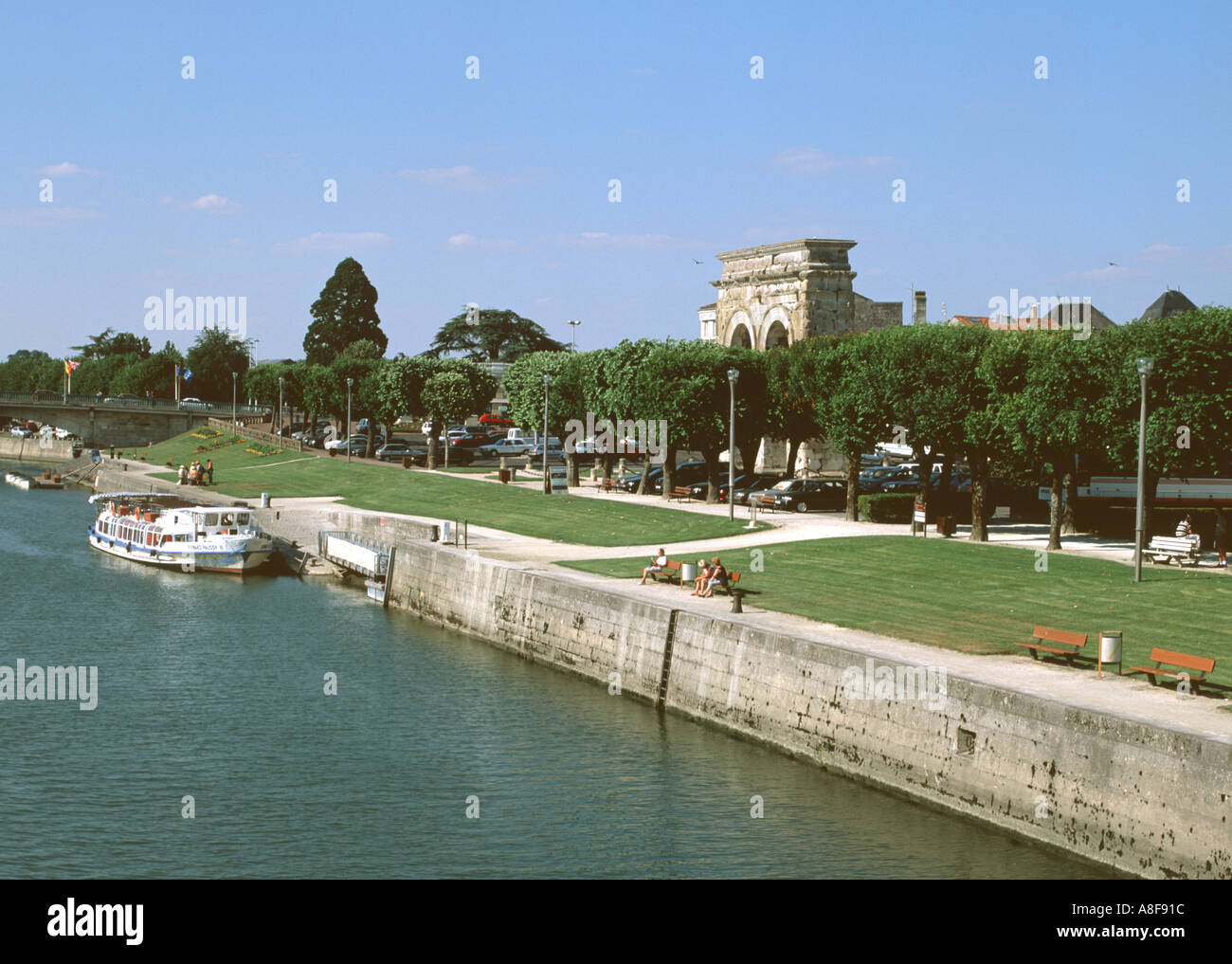 The River Charente at Saintes Stock Photo - Alamy