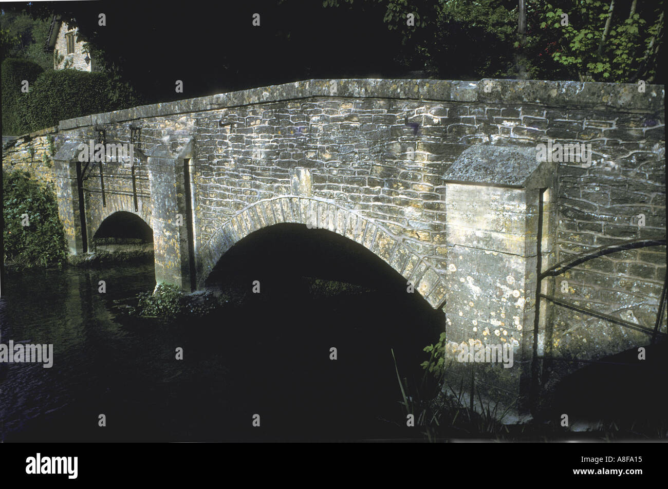 Bridge in Castle Combe UK Stock Photo - Alamy