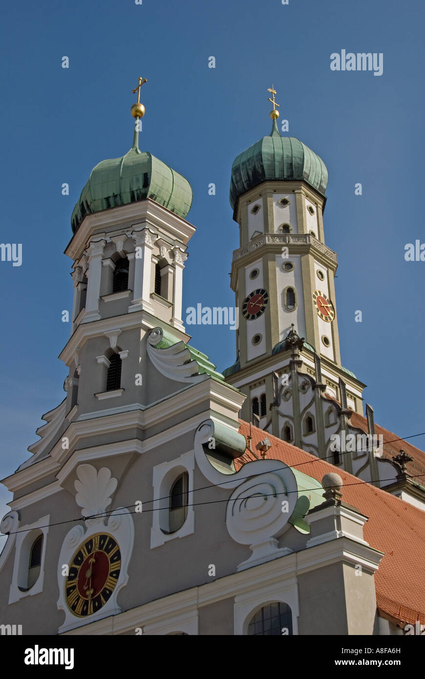 Augsburg, Bavaria, Germany. Church of St Ulrich and St Afra Stock Photo ...