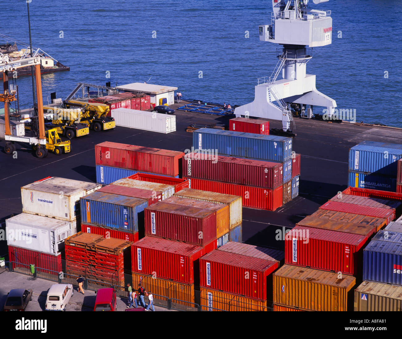 Container Terminal Funchal Madeira Stock Photo - Alamy