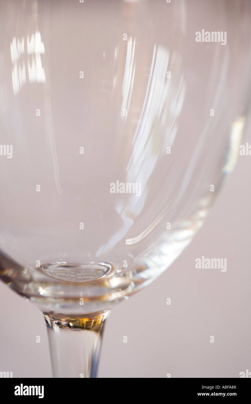 Empty Wine Glass Stock Photo - Alamy