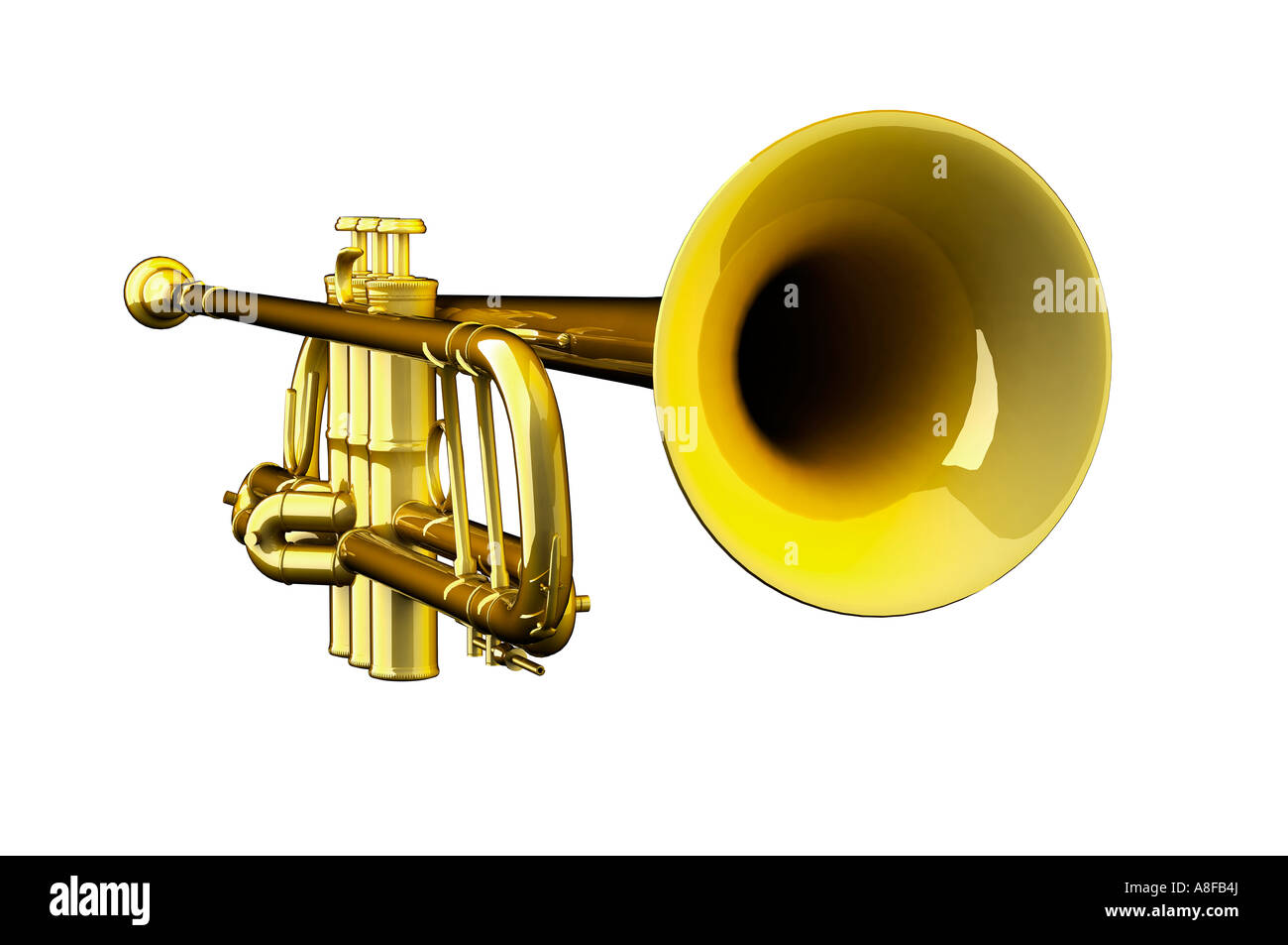 Golden yellow trumpet hi-res stock photography and images - Alamy