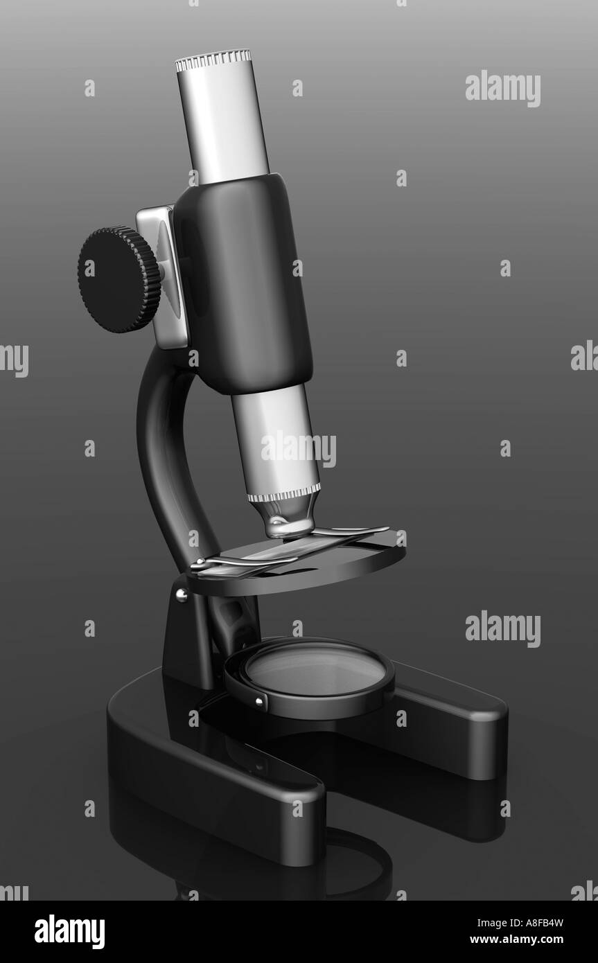 Silhouette microscope Black and White Stock Photos & Images - Alamy