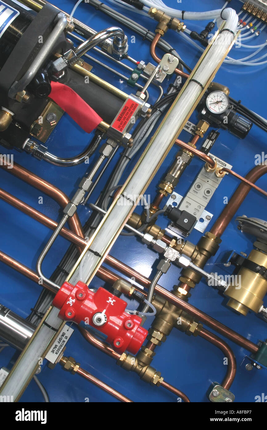 Pressure testing control panel Stock Photo - Alamy