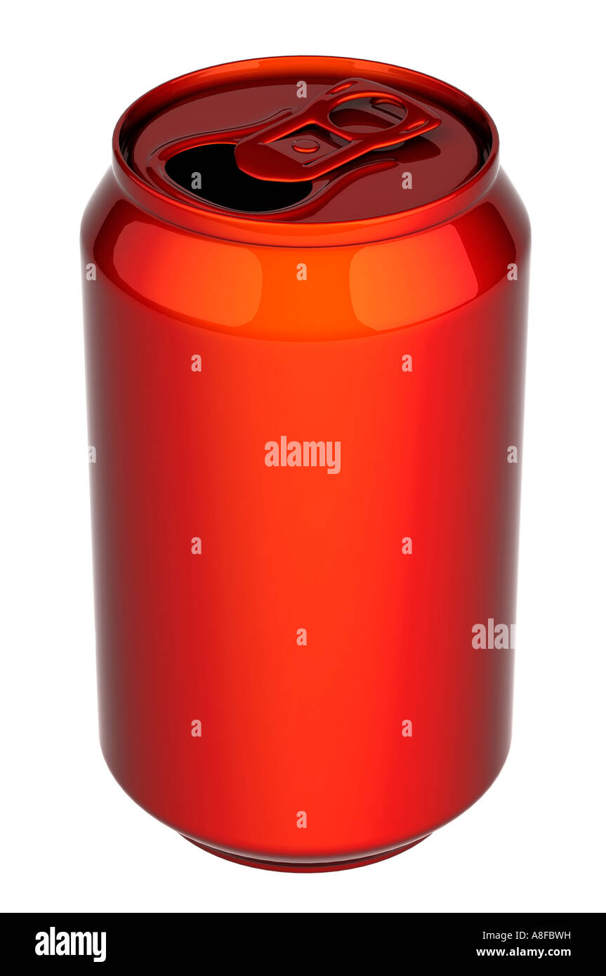 Red Tin can Stock Photo - Alamy